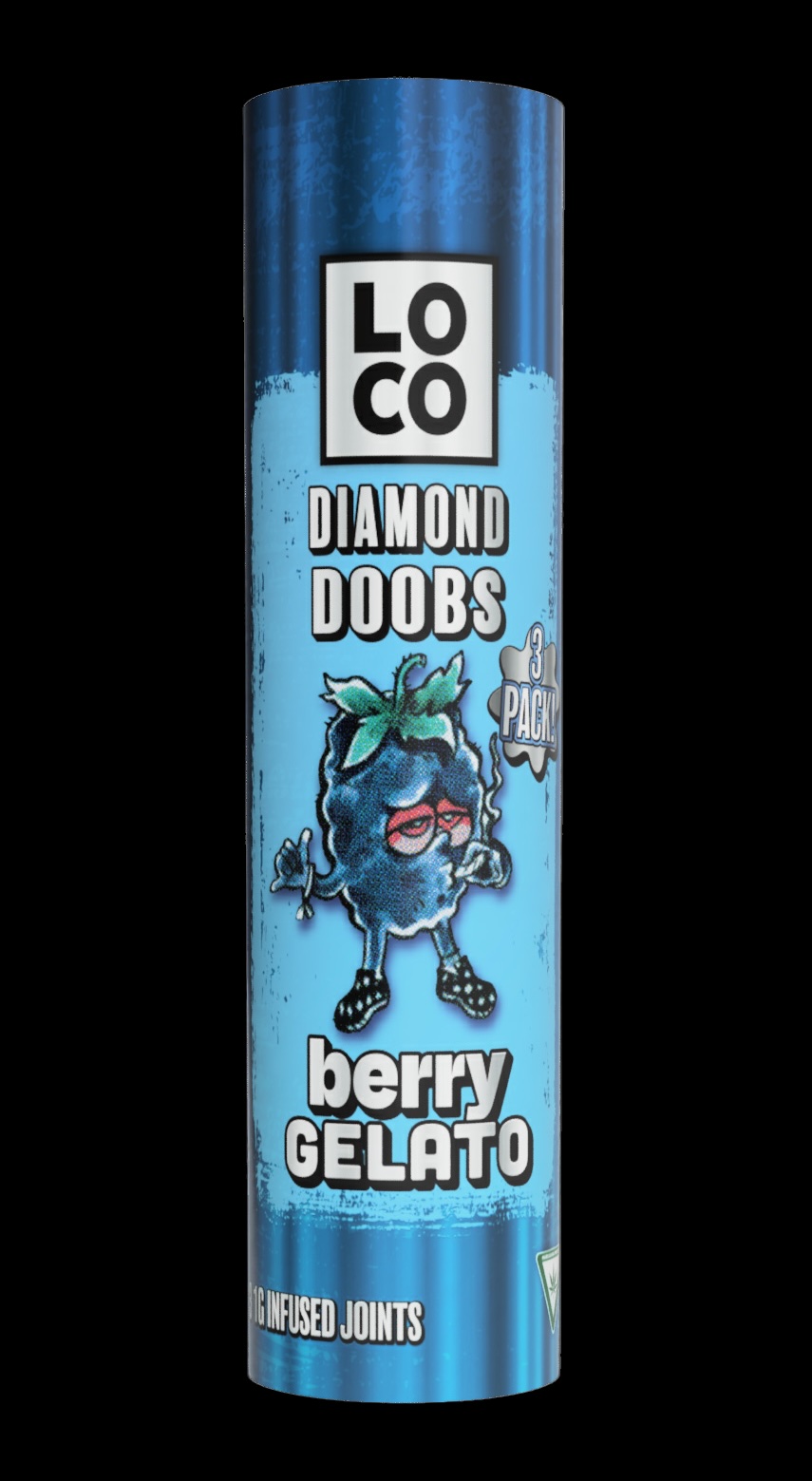 LOCO - Berry Gelato | 3PK Infused Prerolls