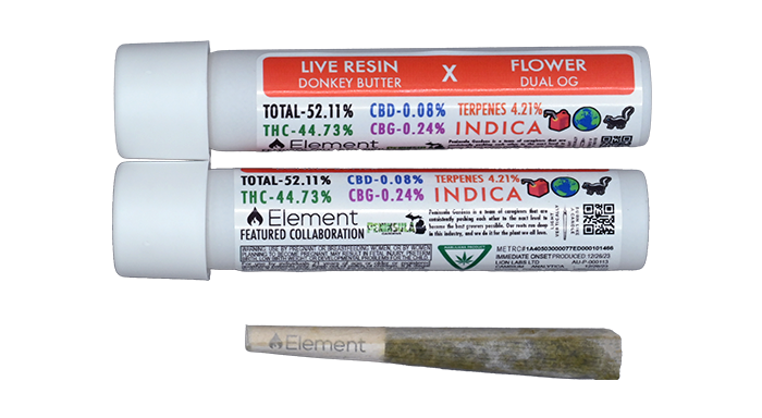 ELEMENT - Donkey Butter X Dual OG | Live Resin Infused